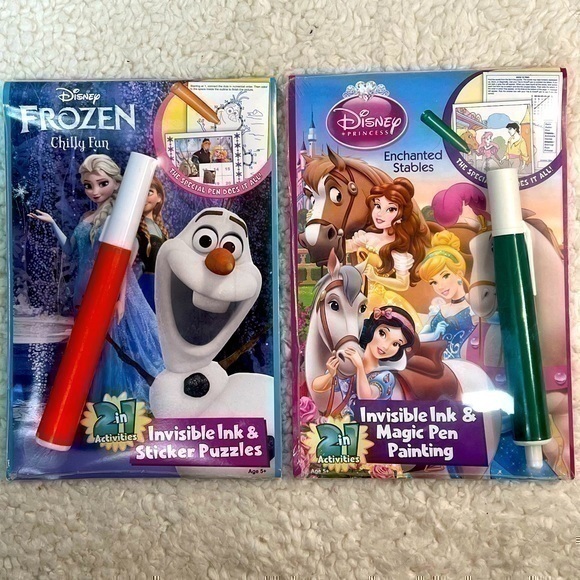 Lee Publications for Disney | Toys | Disney Frozen Invisible Inksticker ...